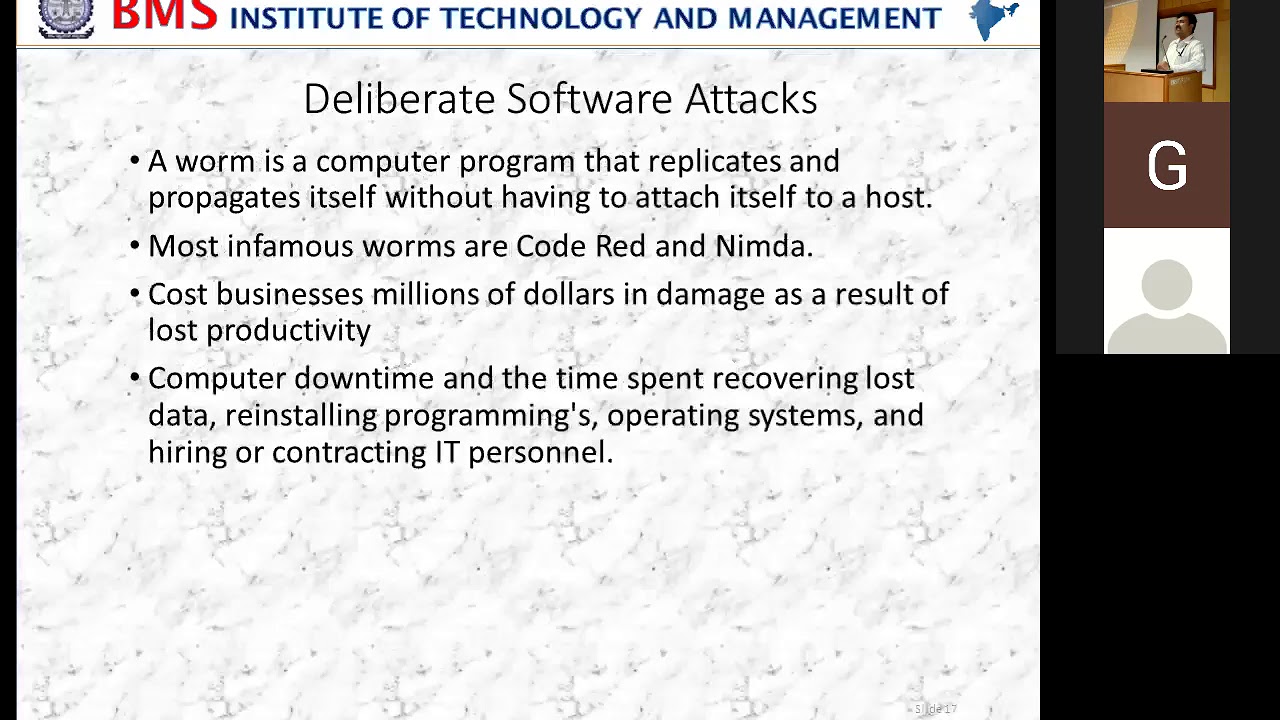 Deliberate software attacks-Dr. Arun kumar-Lecture 7-Cybersecuirty - YouTube