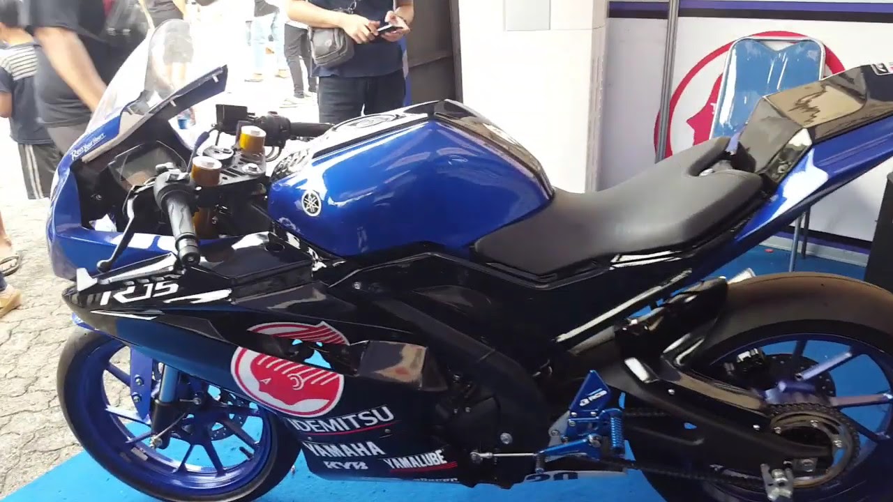 modifikasi Yamaha r15 balap idemitsu.. yamaha racing - YouTube