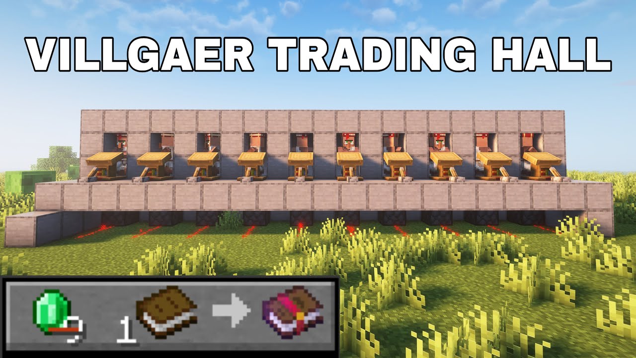 Easy Villager Trading Hall in Minecraft 1.21 (Tutorial) - YouTube