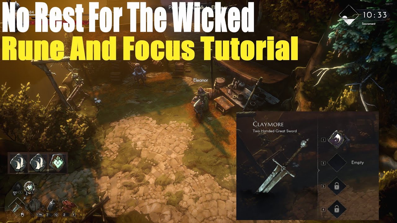 No Rest For The Wicked,Rune And Focus Tutorial - YouTube