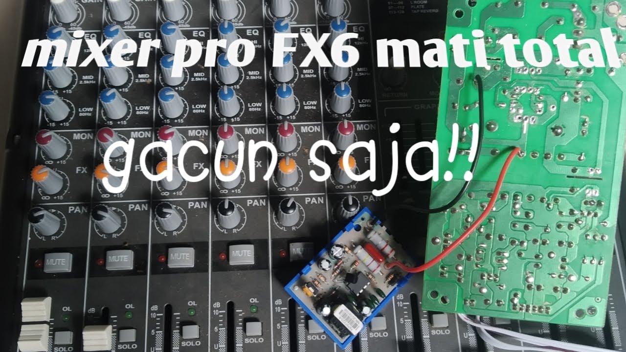 Cara pasang gacun tiga kabel pada psu mixer pro fx6#dapdop tube - YouTube