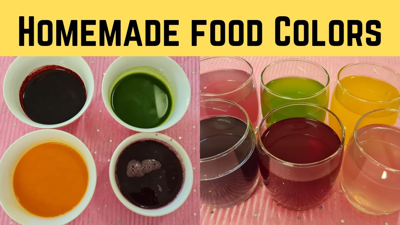 Homemade Food Color Recipe|How to make Food Color at Home|For Desserts ...