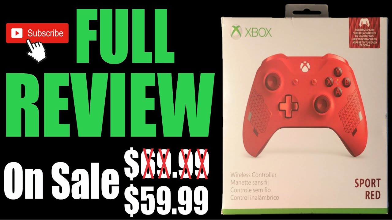 XBOX ONE Sport Red wireless controller review. - YouTube