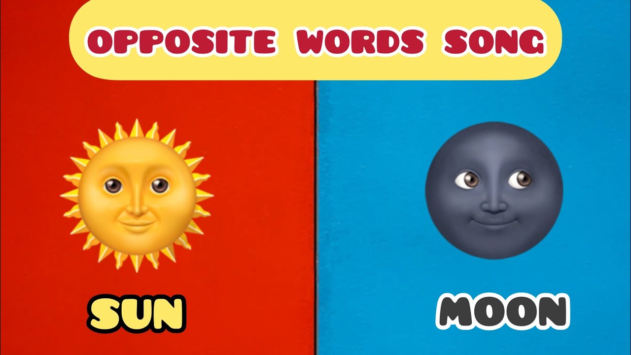 Opposite words song | Vocabulary songs for kids | Cartoon for kids ...