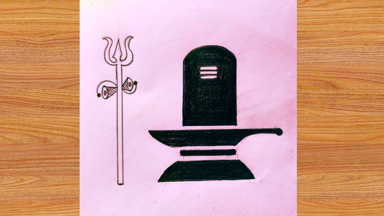 How to draw Shivling Easy Step | Shivling pencil drawing for beginners ...