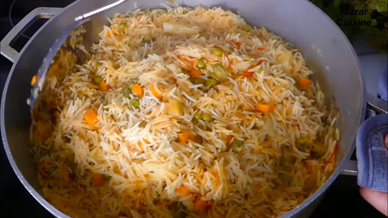 Vegetable Pulao recipe So Tasty پلو سبزیجات Afghani Vegetable Pulao ...