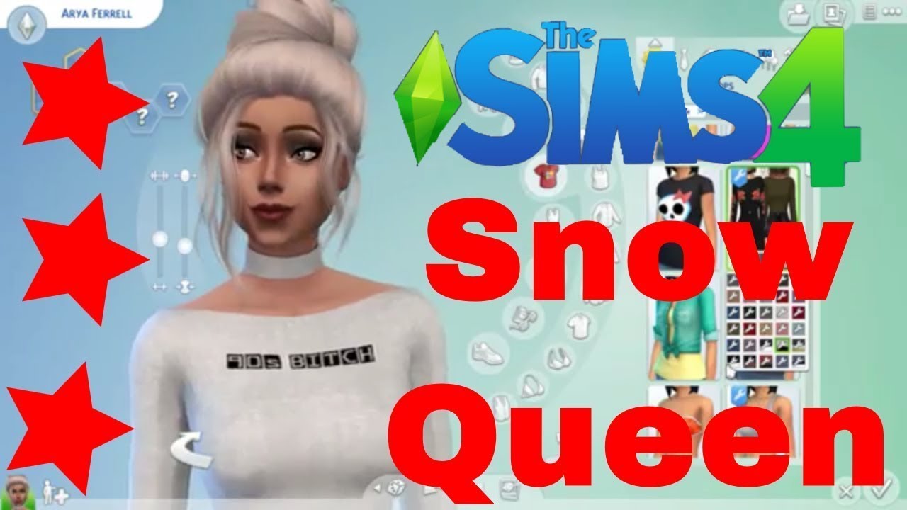 The sims 4 snow queen I The Snow Queen I Create a Sim Snowqueen - YouTube