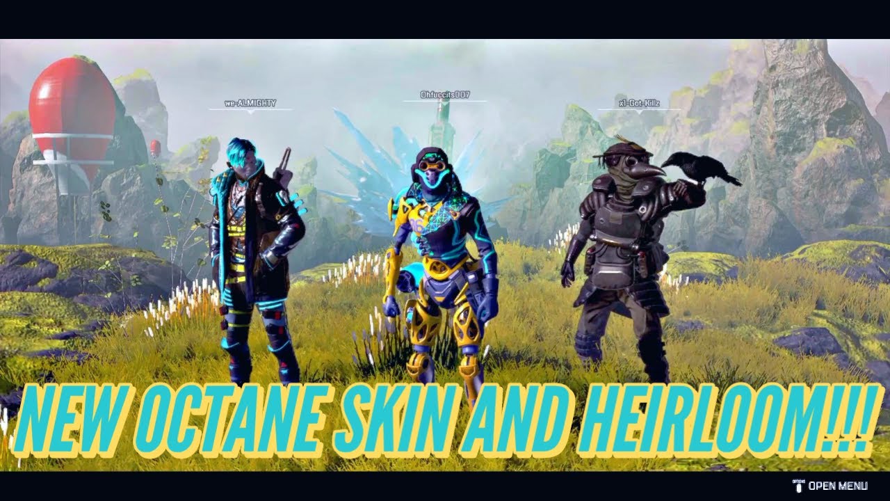 APEX LEGENDS | NEW OCTANE HEIRLOOM AND SKIN!!! - YouTube
