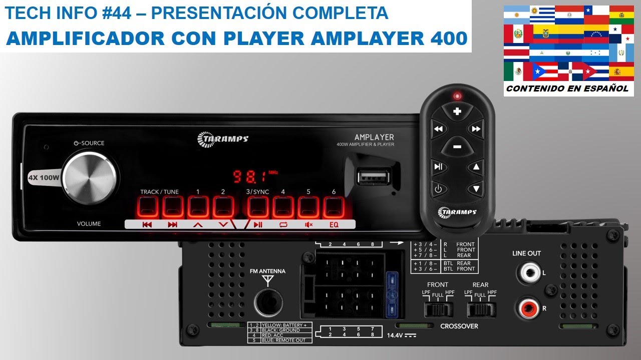 TECH INFO #44 - PRESENTACIÓN COMPLETA DEL AMPLIFICADOR CON PLAYER ...