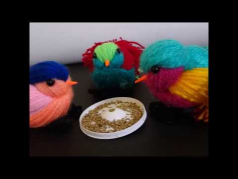DIY Woolen Birds Wall Hanging for Home Decoration | Yarn Craft Bird ...