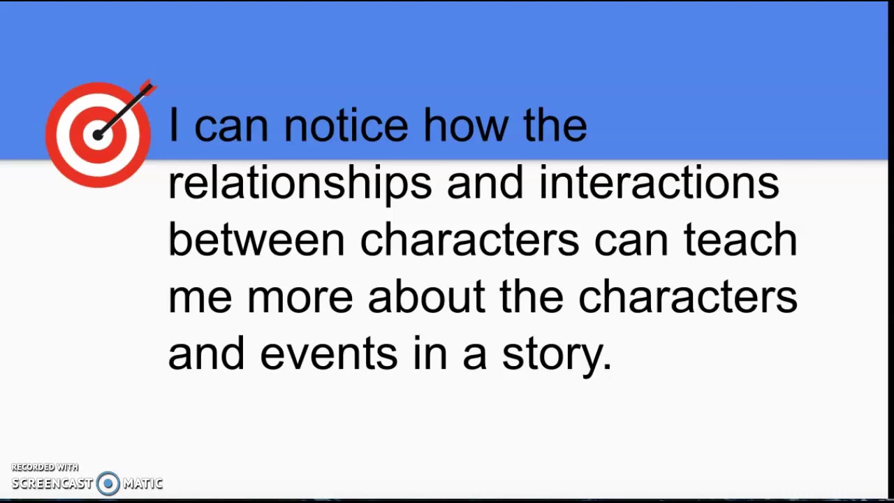 Relationships and Interactions between Characters - YouTube