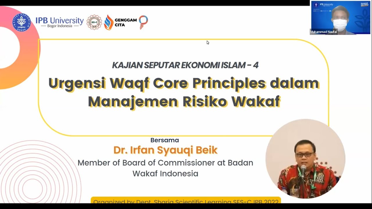 Urgensi Waqf Core Principles dalam Manajemen Risiko Wakaf | KASEI #4 ...