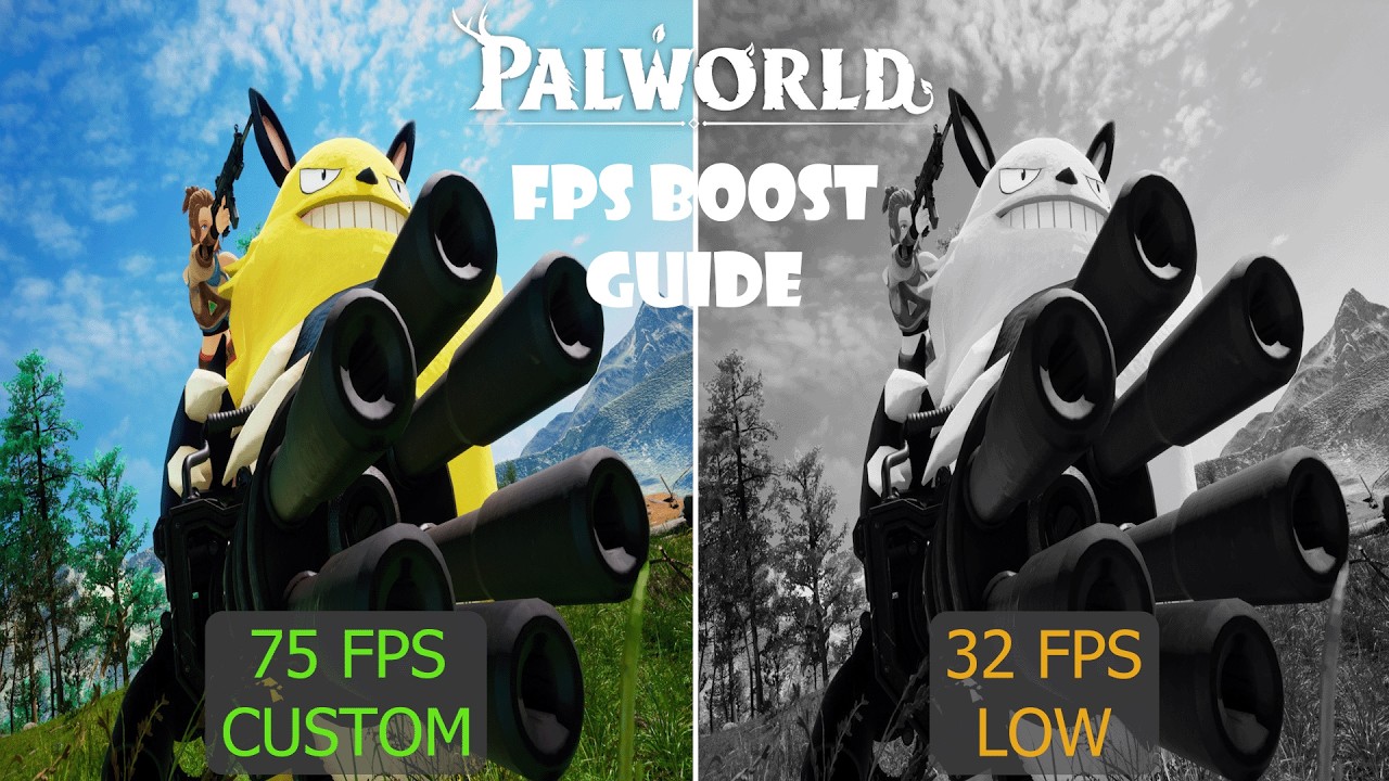 Palworld FPS Boost Guide For Low End PCs. 134% FPS Boost With Custom ...