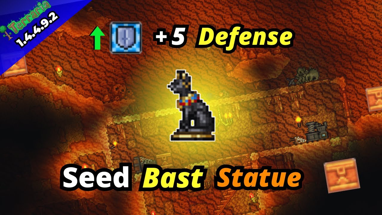 Como Conseguir a Estátua de BASTET (seed atualizada)Terraria 1.4.4.9.2 ...