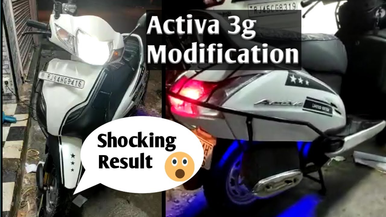 Honda Activa 3g Modified !! Activa Modification ! #Honda_Activa ...