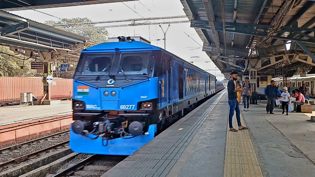 NAGPUR WAG12B Leads JSW STELL RAKES | Skipping Virar | IR - YouTube