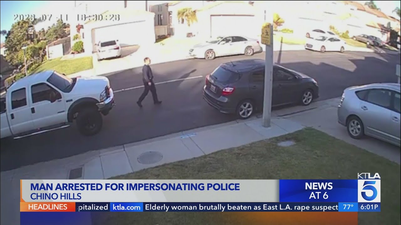 Chino Hills man arrested for impersonating a police officer - YouTube