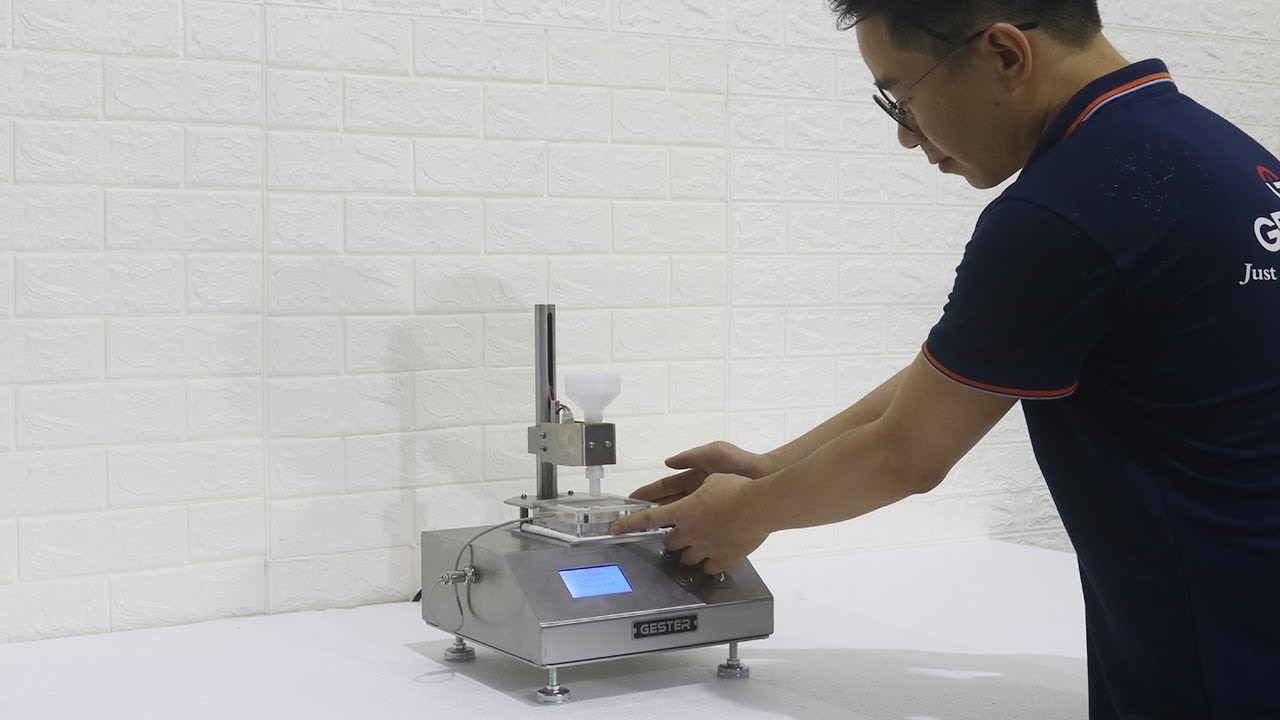 Liquid Strike Through Time Tester Of Nonwovens - YouTube