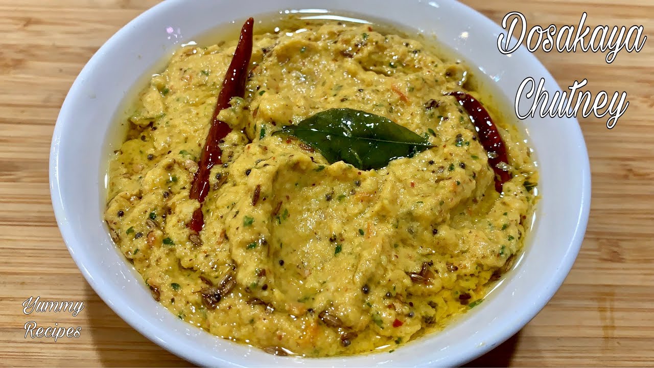 Dosakaya Chutney Recipe | Dosakaya Pachadi Recipe | How to make dosakai ...