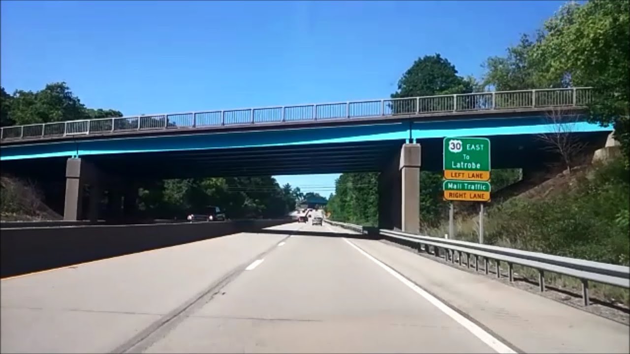 Lincoln Highway/ US 30 Eastbound Video 2: Greensburg Bypass to Latrobe ...