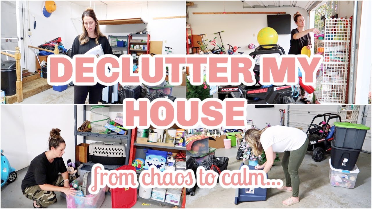 DECLUTTER MY HOME WITH ME - GARAGE | FROM CHAOS TO CALM DECLUTTERING ...