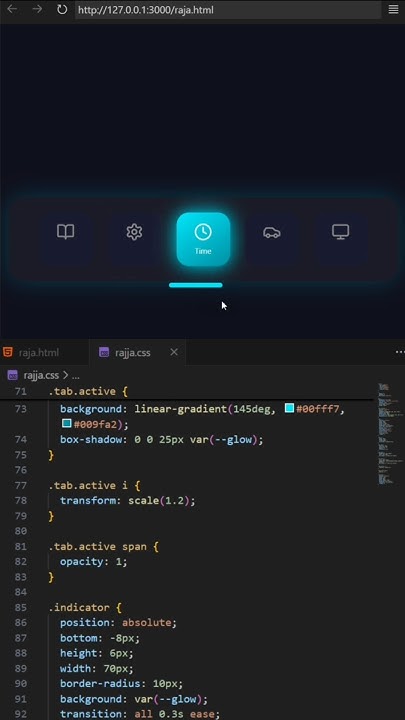 Micro Css Next Level UI Tabbar #coding #frontend #softwaredevelopment #webdevelopment # ...