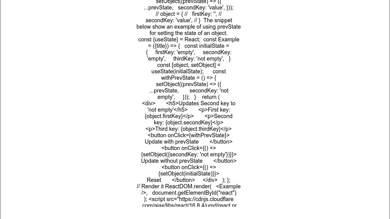 Reactjs Prevstate In The New Usestate React Hook Youtube