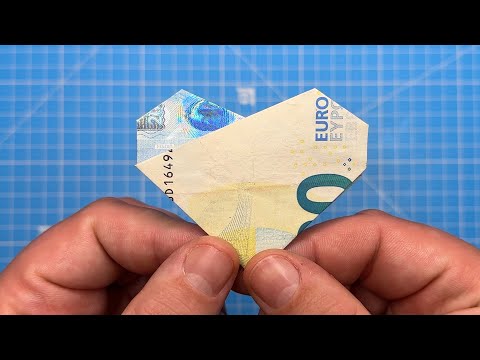 How To Fold A 20€ Euro Bill Into A Heart - Quick And Easy Money Origami Guide