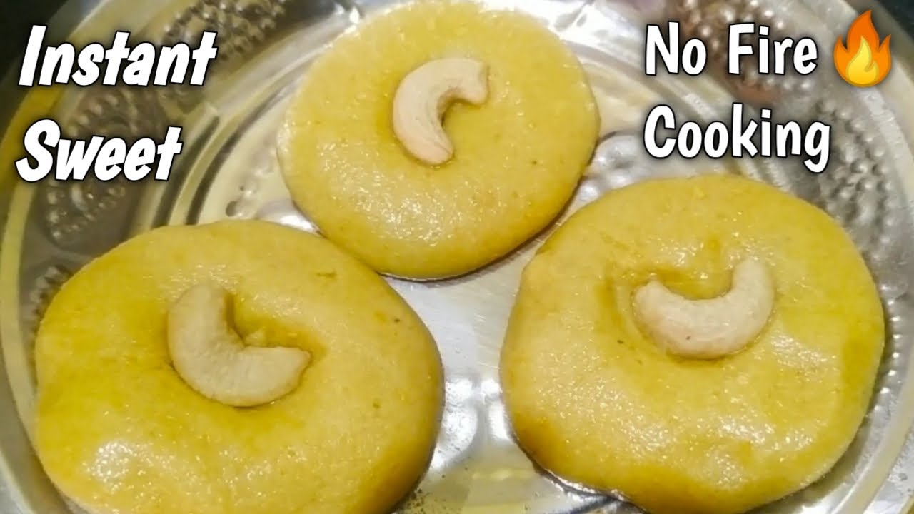 அடுப்பில்லாமல் சூப்பர் ஸ்வீட் | Instant Sweet Recipe | Cooking Without ...