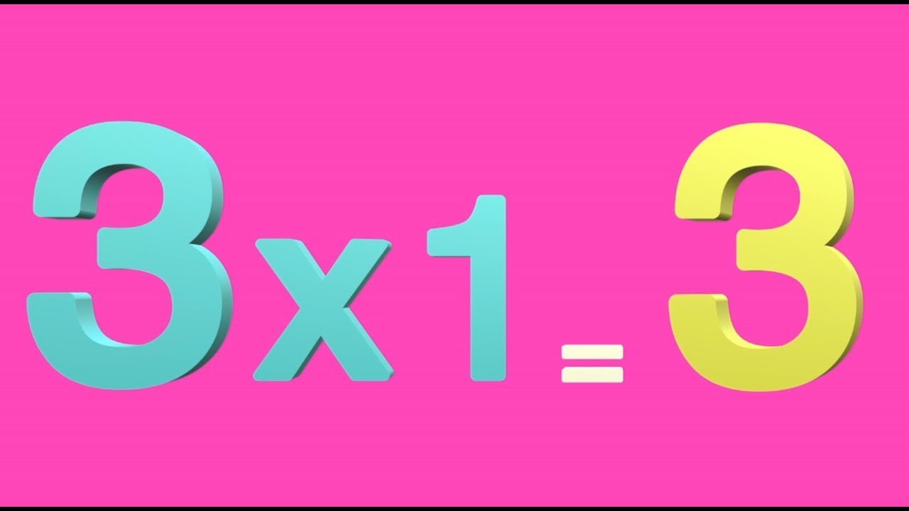 Learn Multiplication Table Of Three 3 X 1 3 3 Times Tables Song For
