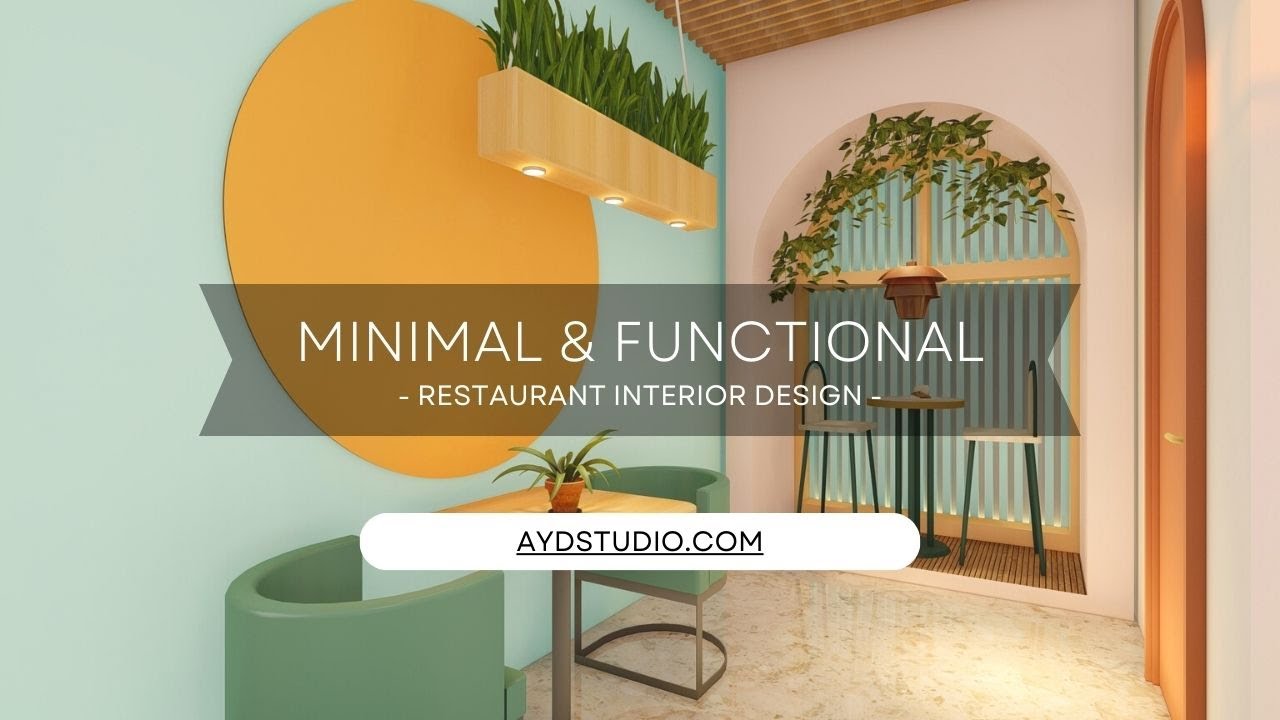 MINIMAL RESTAURANT INTERIOR DESIGN - YouTube