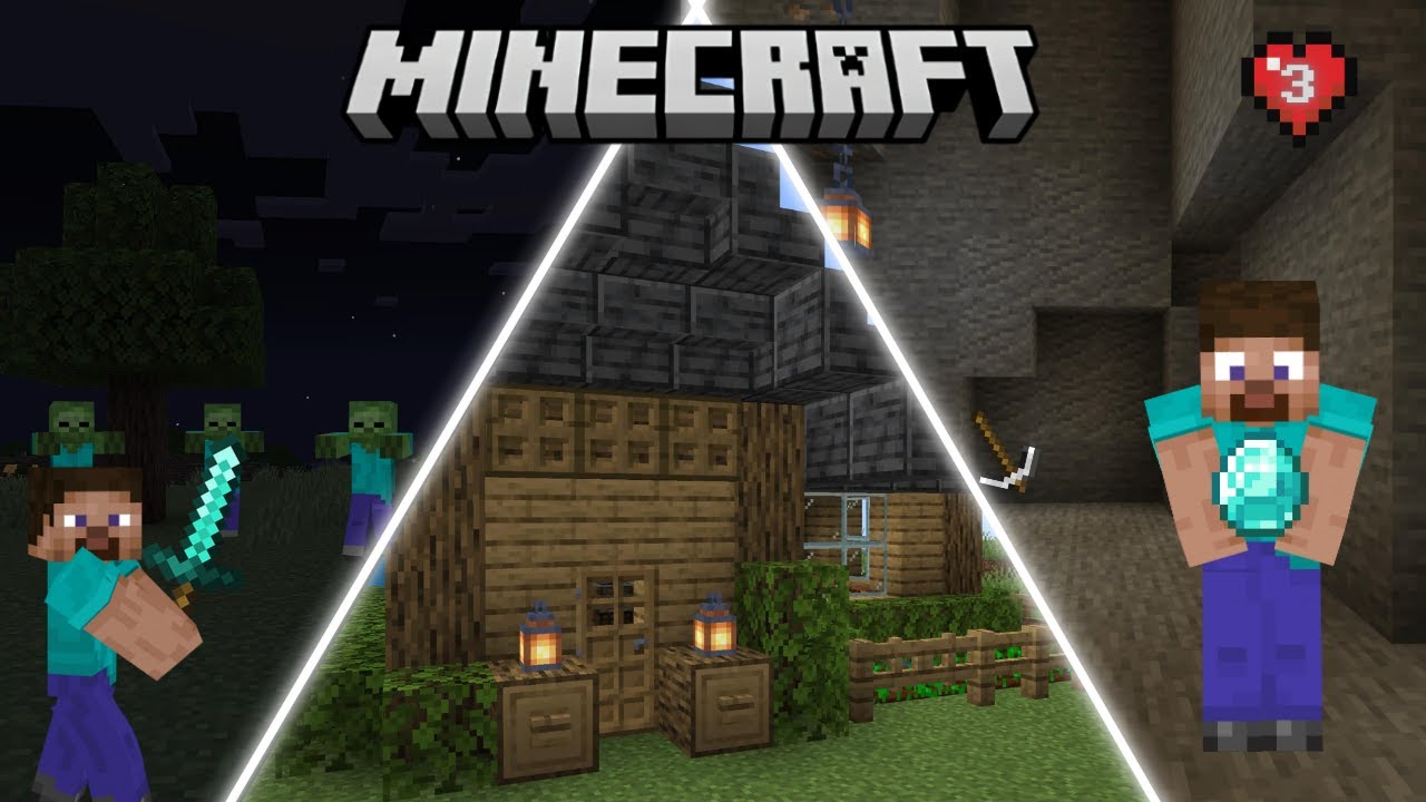 The PERFECT starter house in Minecraft! - Minecraft lets play - YouTube