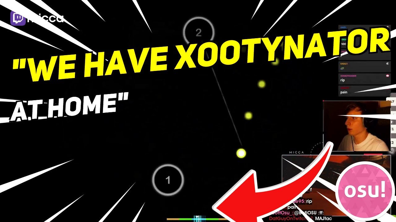 "WE HAVE XOOTYNATOR AT HOME" | Daily Osu Stream Highlights - YouTube