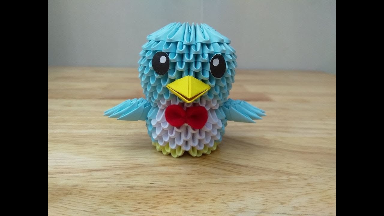 3D Origami Tuxedo Sam - YouTube