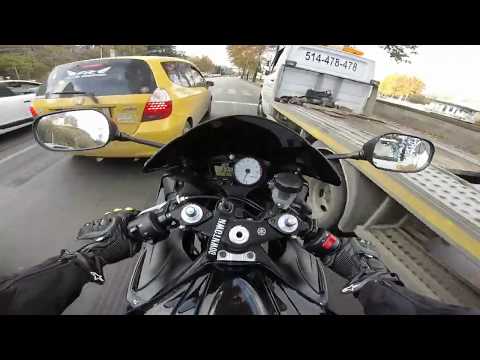 Yahama R6 High speed in Traffic Trailer