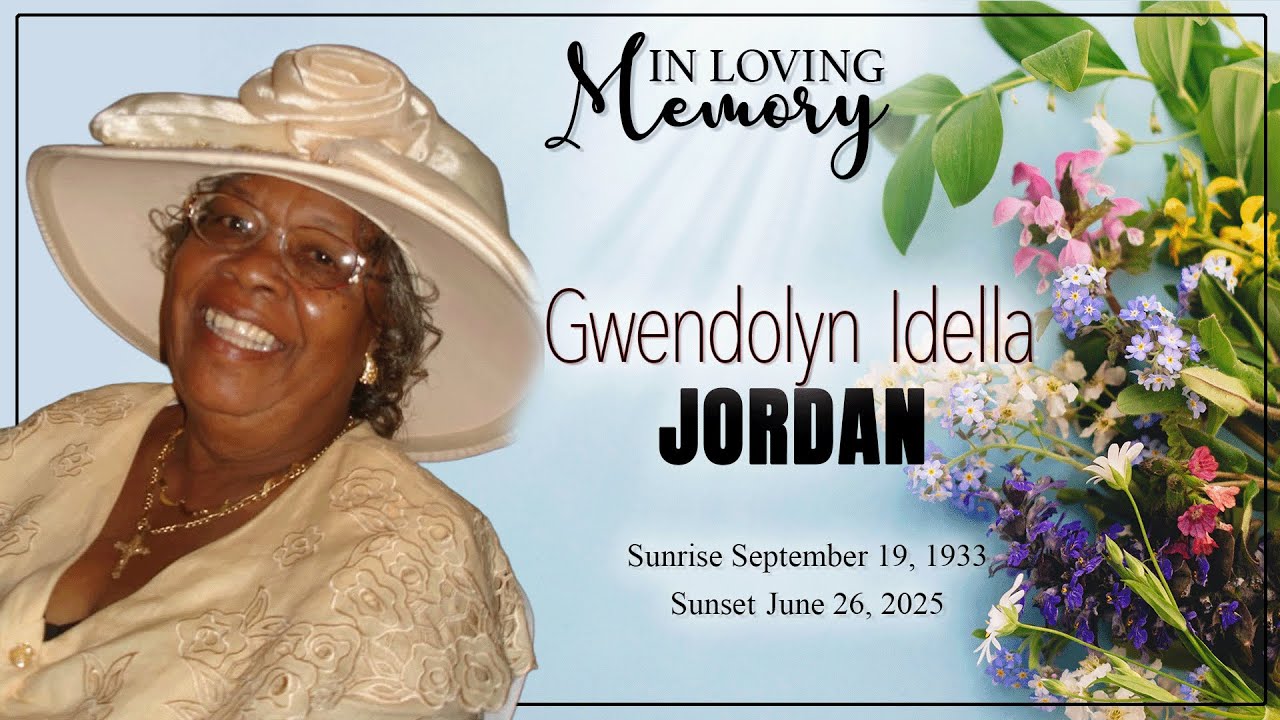 Celebrating the Life of Gwendolyn Idella Jordan - YouTube