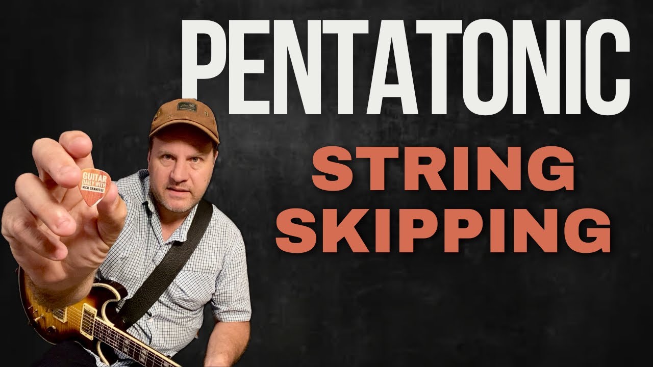 Minor Pentatonic String Skipping! Guitar Daily ep 37 - YouTube