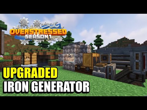 Ep13 Upgraded Iron Generator - Overstressed Modded Minecraft SMP - YouTube