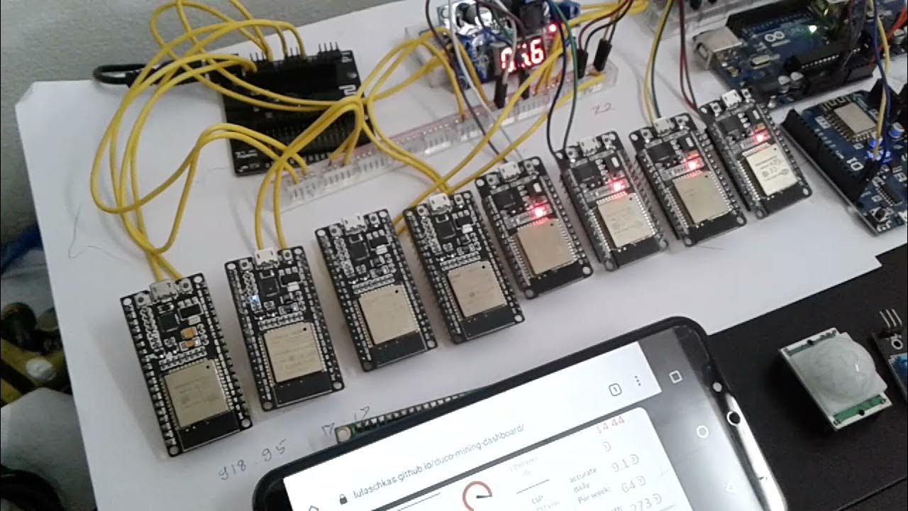 Duino coin by uno,nano,esp32 - YouTube