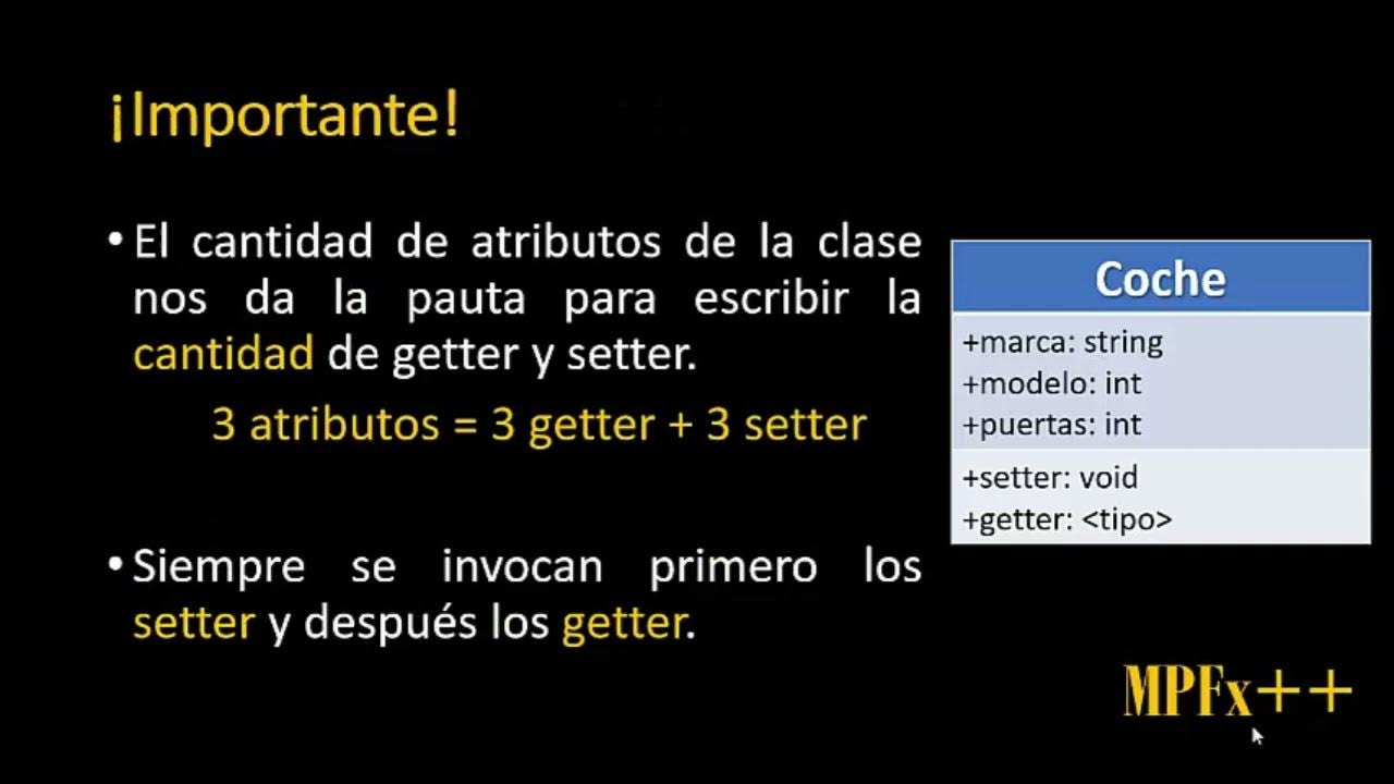 10. Métodos Getter y Setter de la clase - YouTube