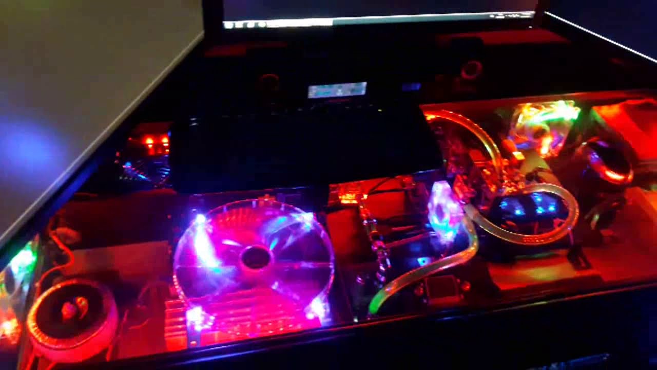 水冷電腦桌 Water cooled computer desk - YouTube