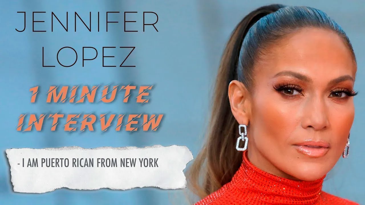 JENNIFER LOPEZ ONE MINUTE INTERVIEW #jenniferlopez #jlo - YouTube