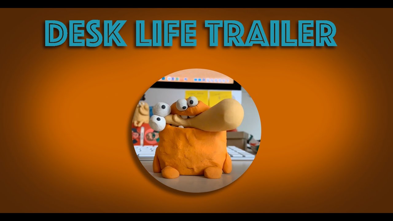 DESK LIFE CLAYMATION - TRAILER #animation #waaber - YouTube