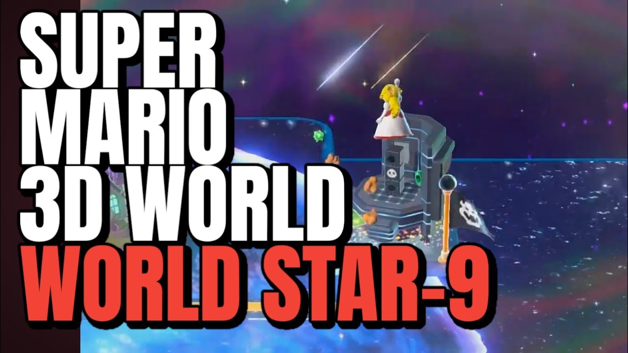 Super Mario 3D World "Cosmic Cannon Cluster" World Star-9 - YouTube