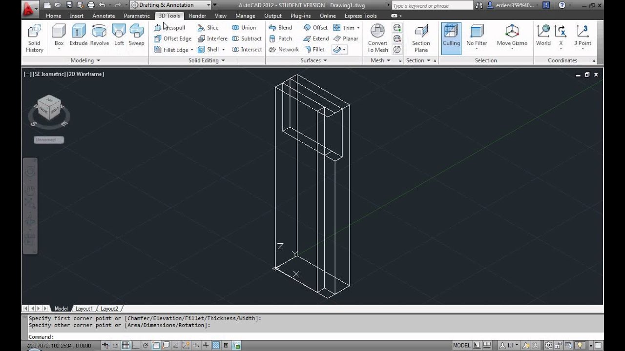 AutoCad Pencere Çerçeve Kenarı Birleşim Çizimi - YouTube