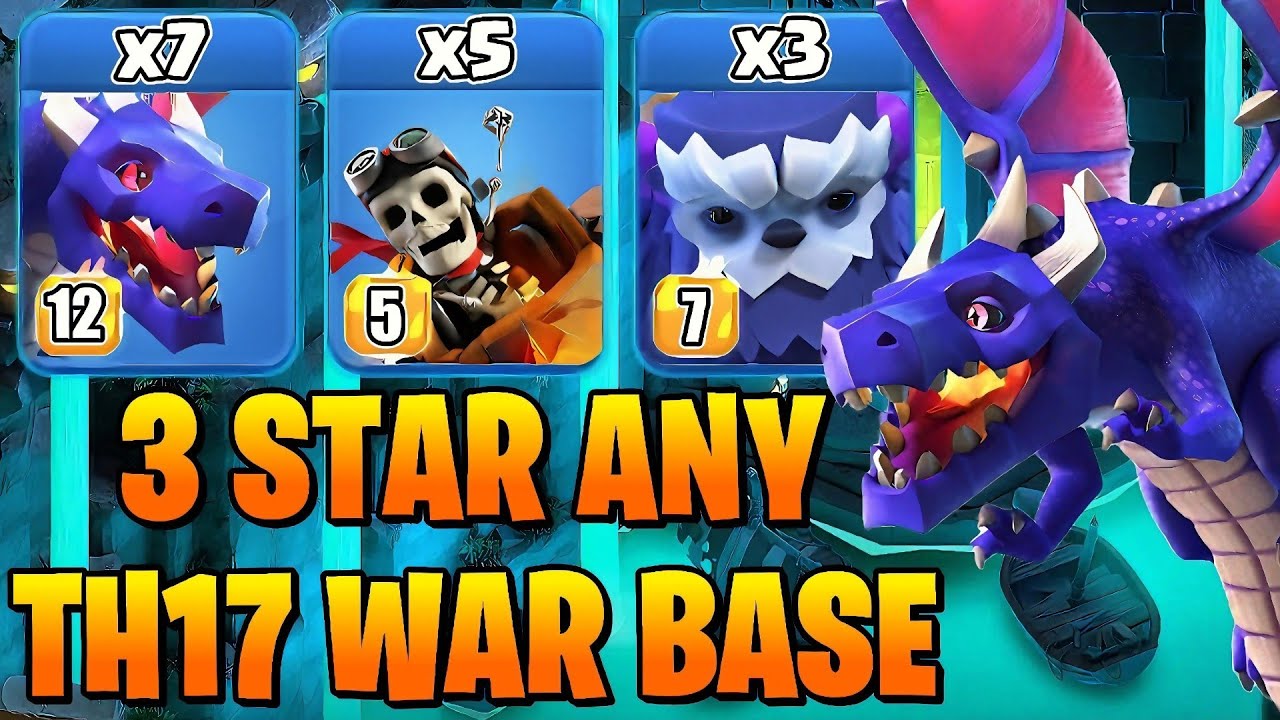 BEST TH17 ATTACK STRATEGIES ~ DRAGON + DRAG RIDER + YETI = SUPER ...