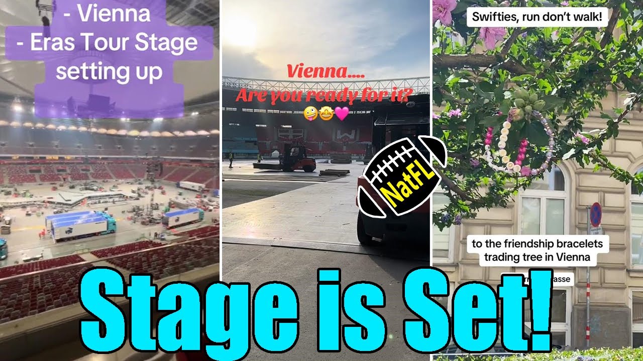 Taylor Swift Eras Tour - Vienna - looking at pre-gig Stage setup - YouTube