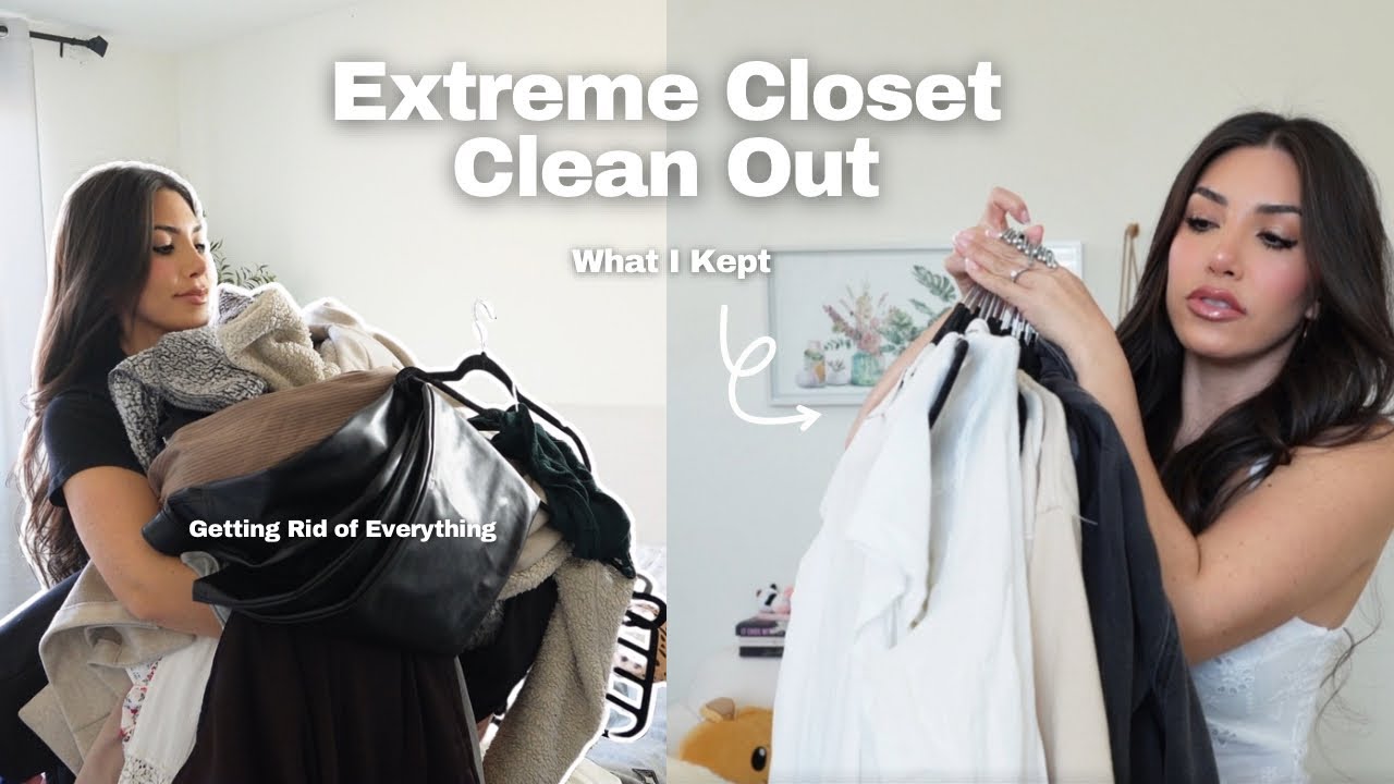 Clean Out My Closet With Me | Extreme Closet Clean Out | Decluttering ...