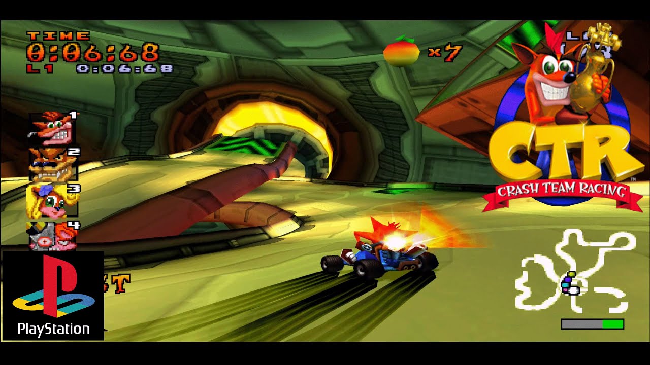 NEW: CTR: Crash Team Racing (PlayStation) 101% Walkthrough 4K - Part 4 ...
