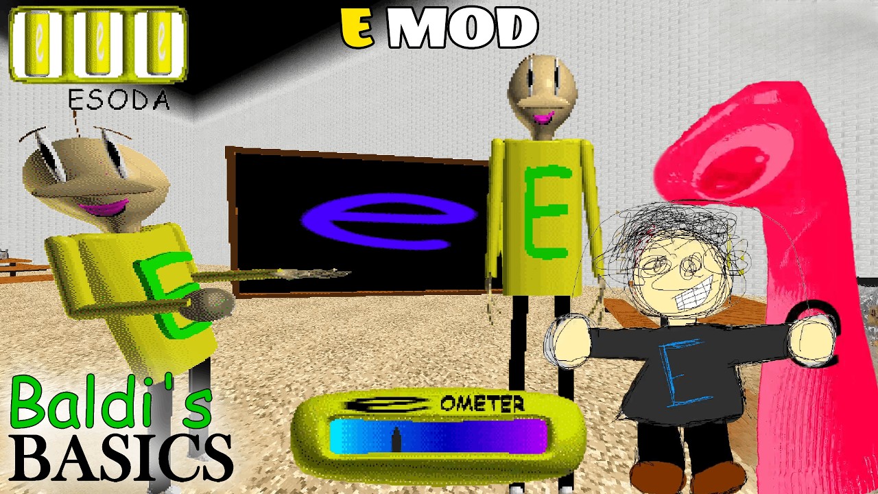 Baldi E Mod Baldi's Basics - YouTube